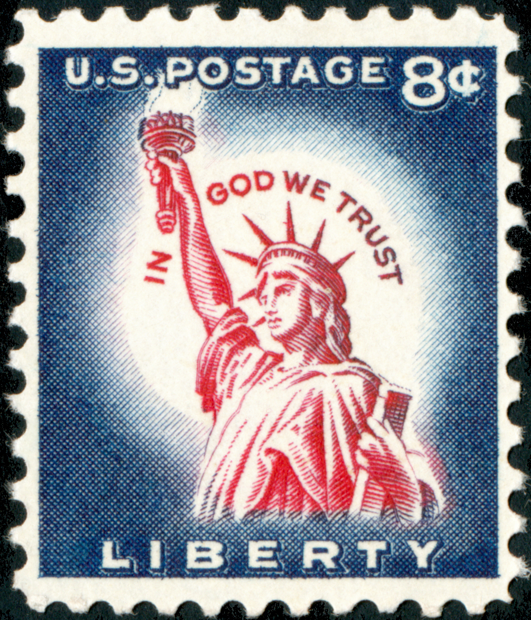 Modern U.S. Stamps: Scott 1042-Giori, 8c Statue of Liberty - Giori