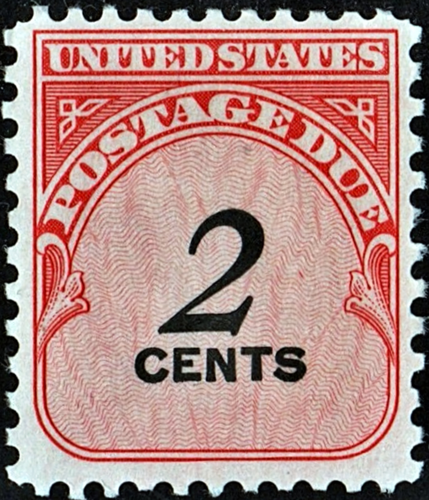 Back-of-Book U.S. Stamps: Scott J90, 2c Numeral 2 - Solid Denomination ...