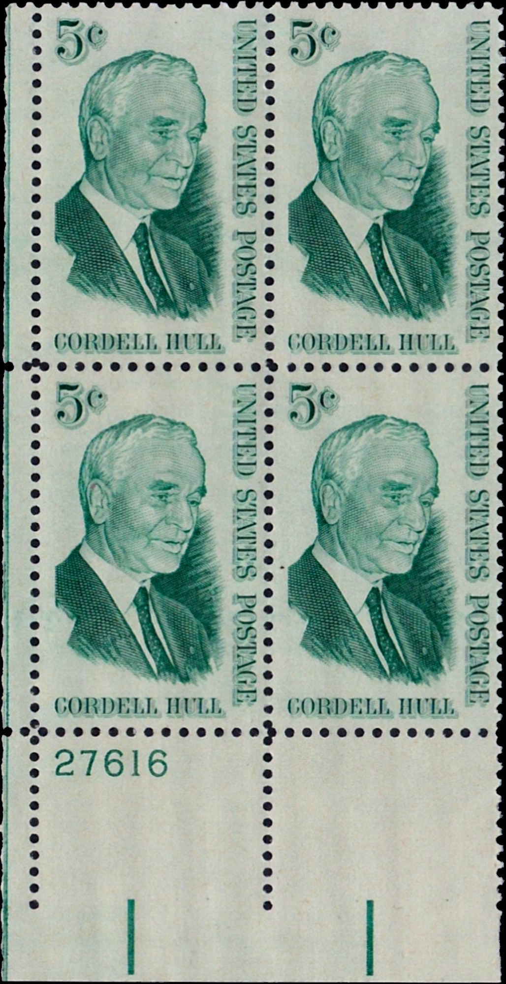 Modern U.S. Stamps: Scott 1235, 5c Cordell Hull