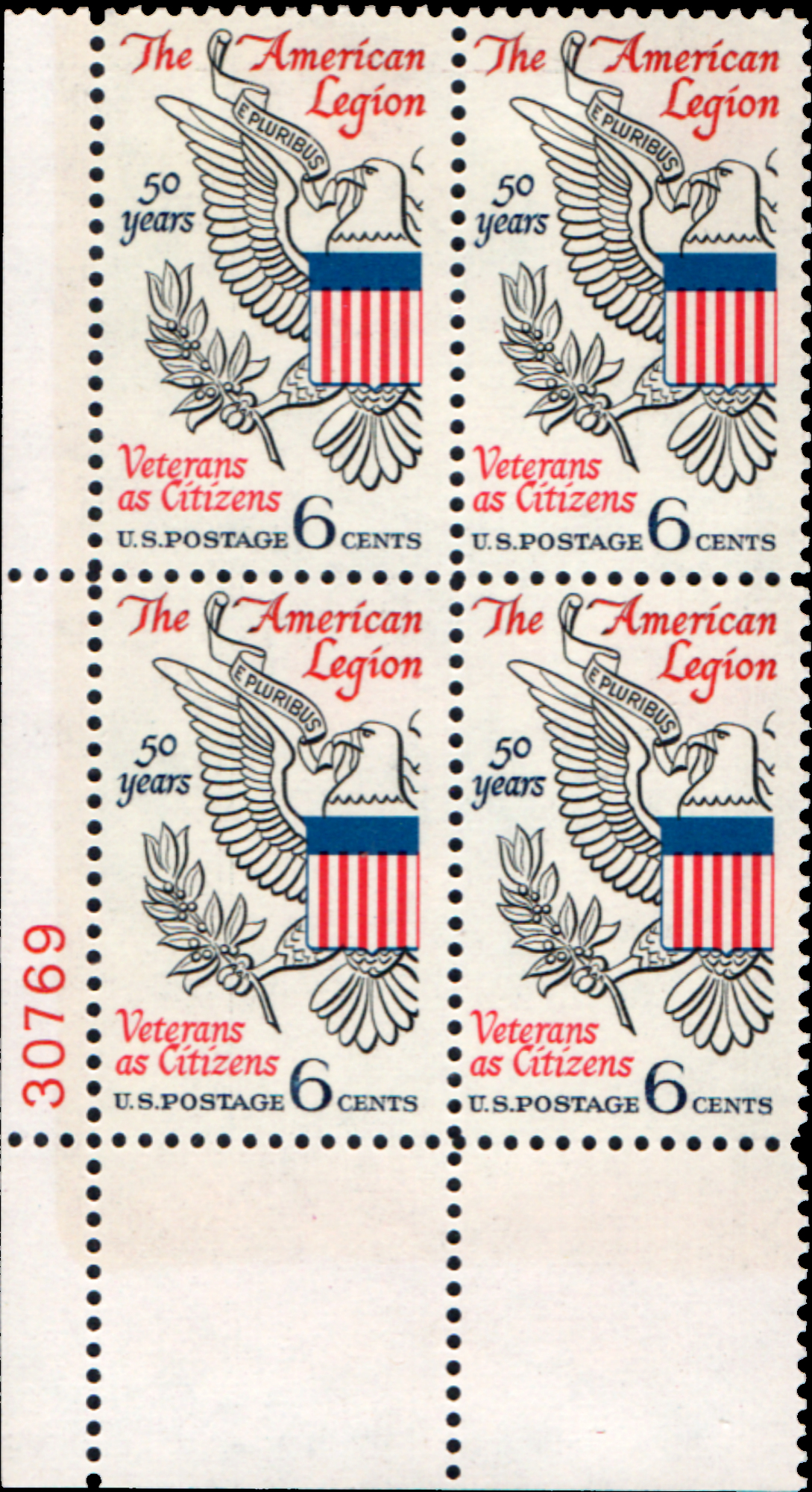 Modern U.S. Stamps: Scott 1369, 6c American Legion