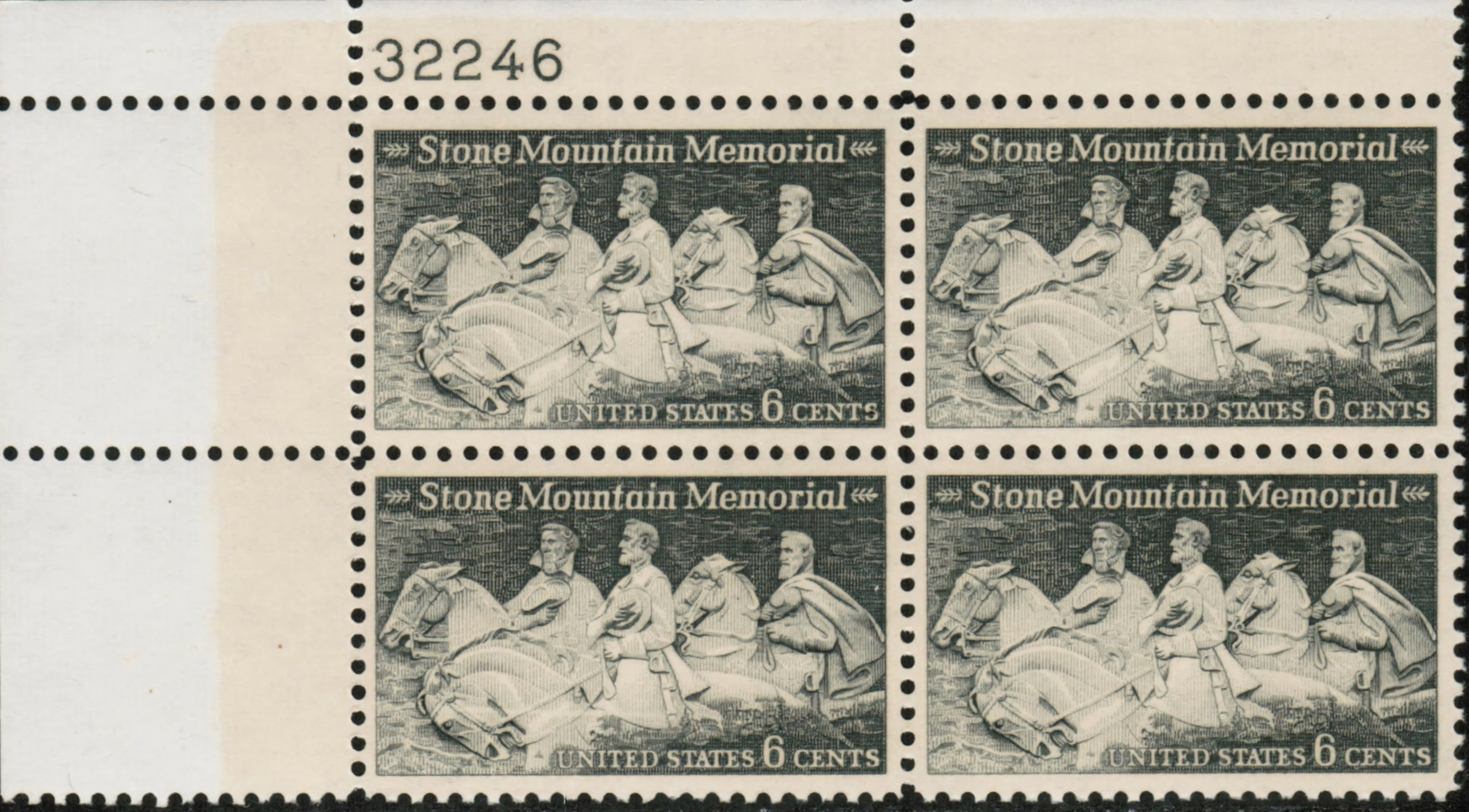 Modern U.S. Stamps: Scott 1408, 6c Stone Mountain Memorial
