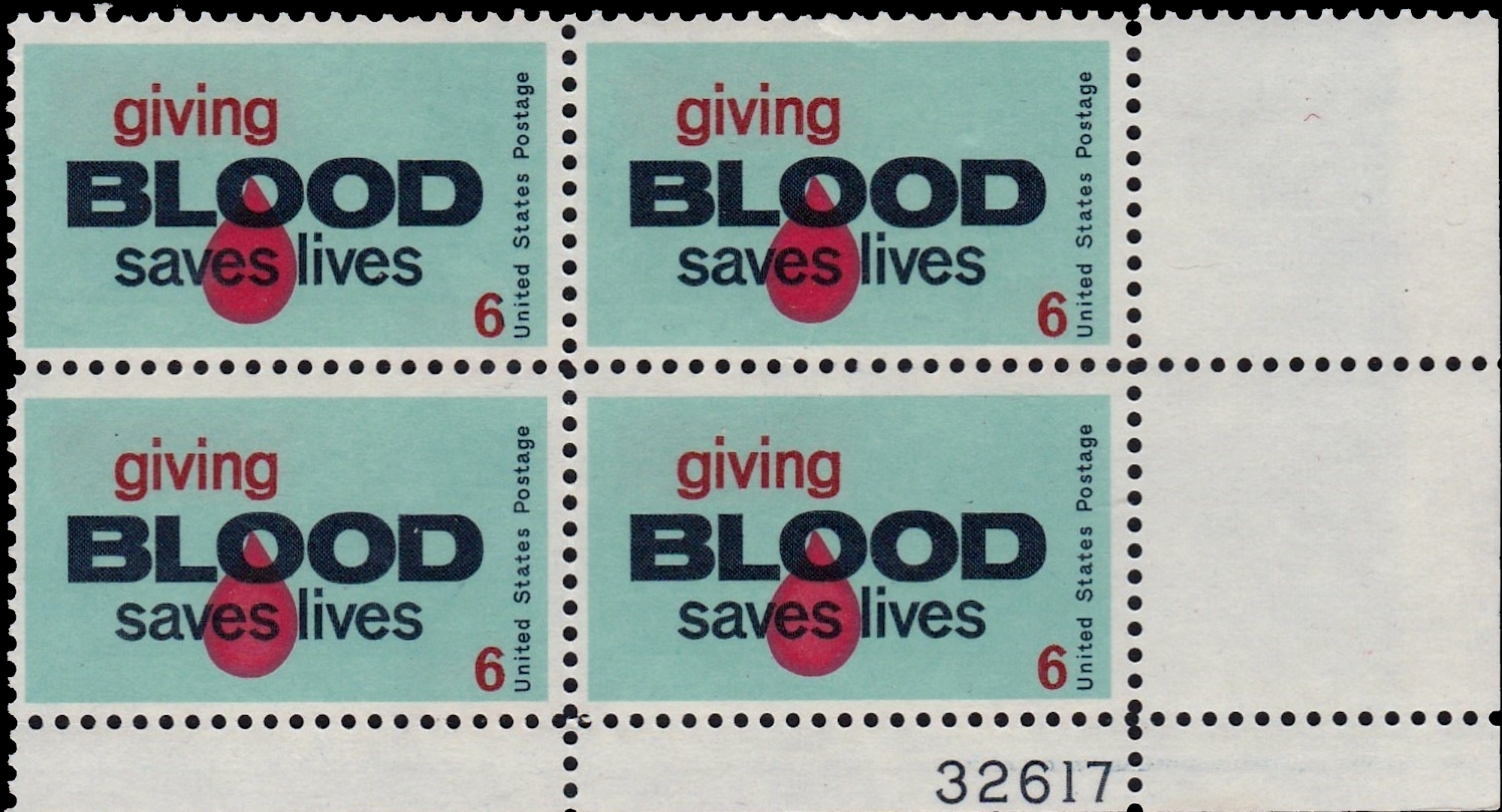 Modern U.S. Stamps: Scott 1425, 6c Giving Blood