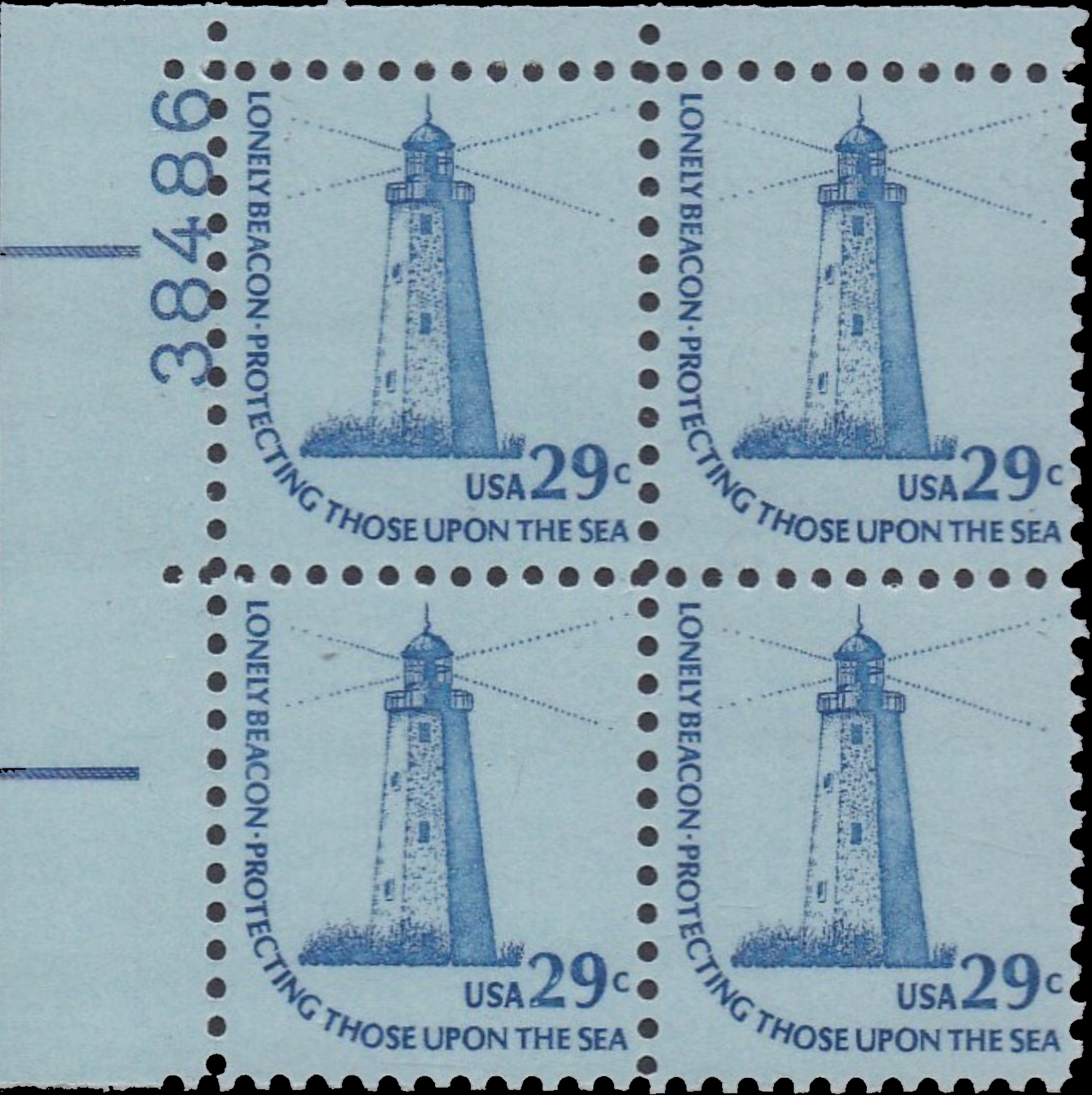 Modern U.S. Stamps: Scott 1605, 29c Sandy Hook Lighthouse