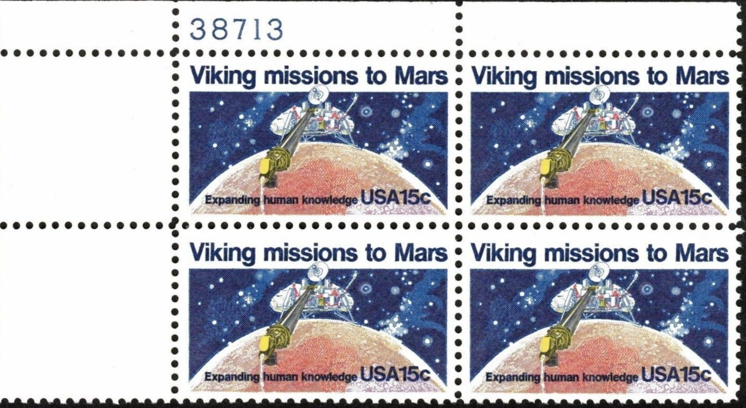 Modern U.S. Stamps: Scott 1759, 15c Viking Mission to Mars