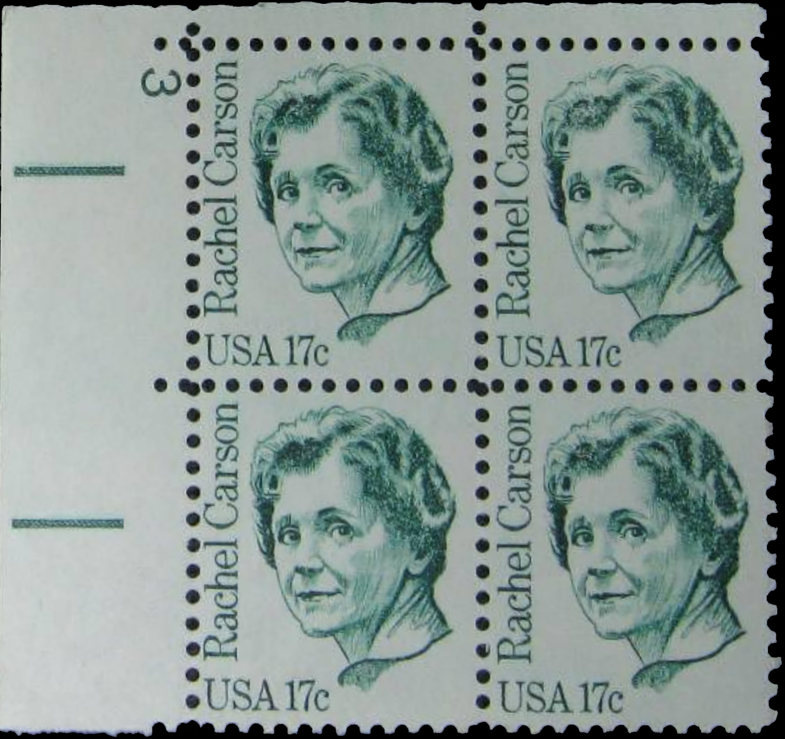 Modern U.S. Stamps: Scott 1857, 17c Rachel Carson