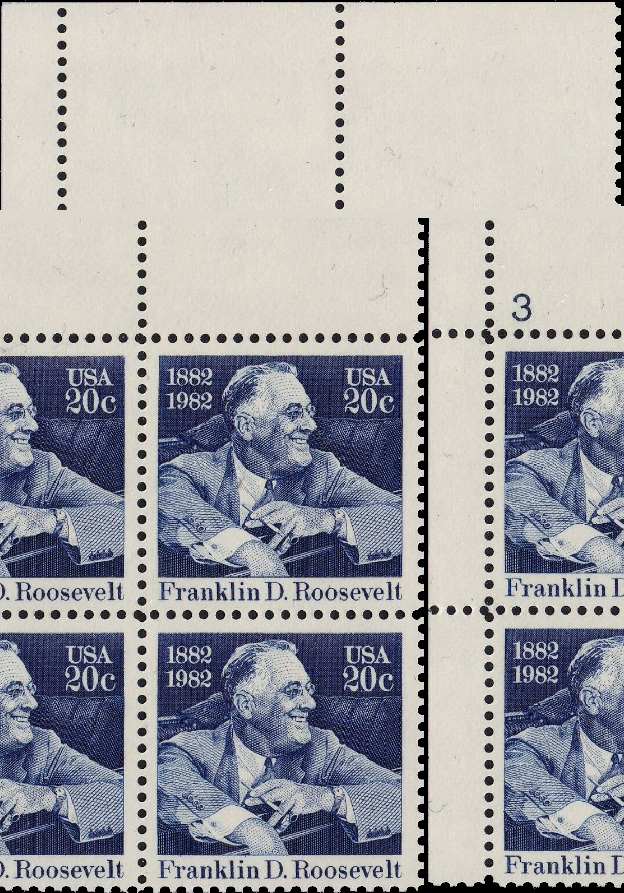 Modern U.S. Stamps: Scott 1950, 20c Franklin Roosevelt