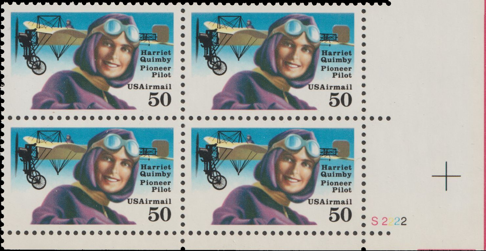 Back-of-Book U.S. Stamps: Scott C128, 50c Harriet Quimby