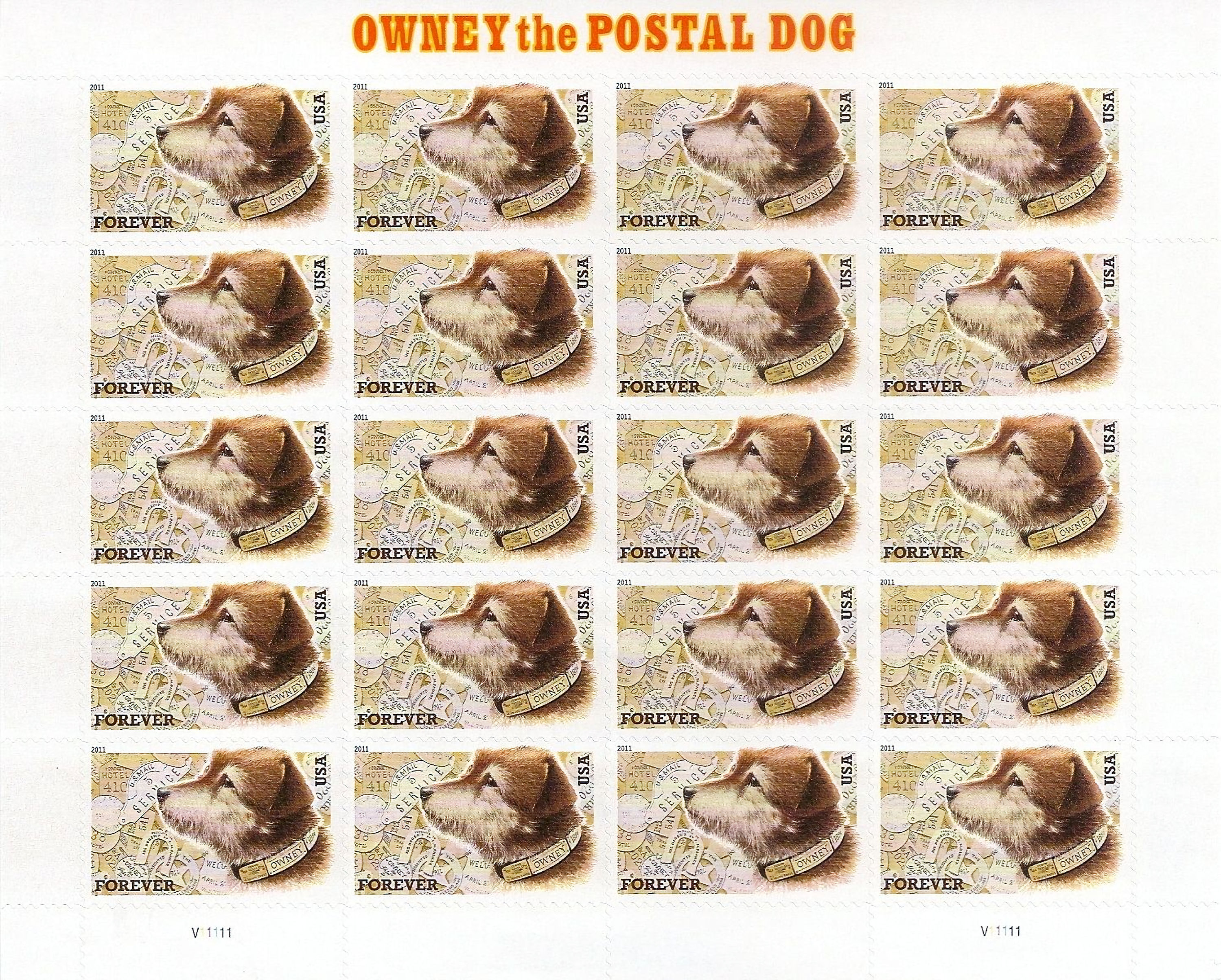 Modern U.S. Stamps: Scott 4547, Forever Owney the Postal Dog