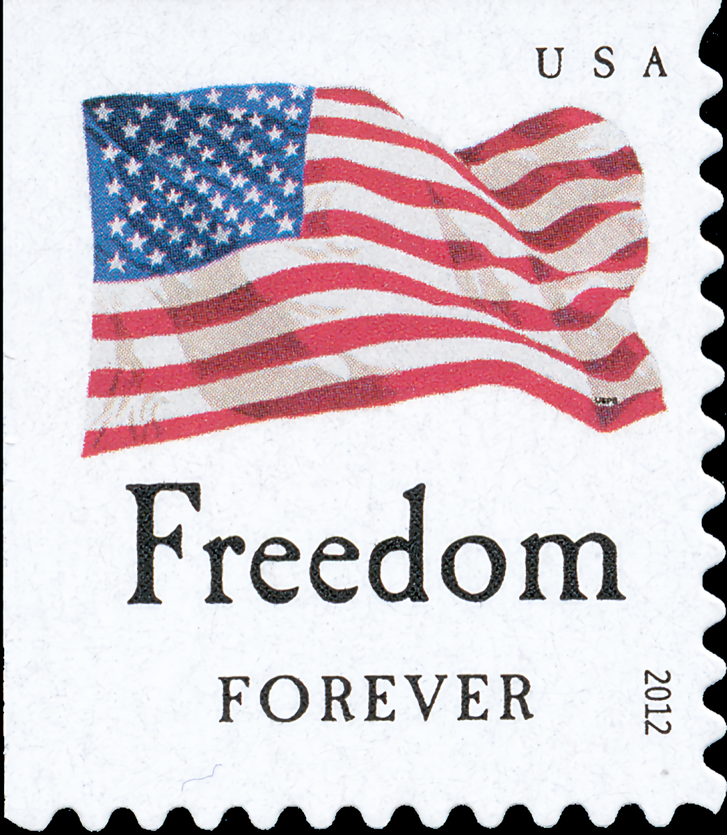 Modern U.S. Stamps: Scott 4641-4644, Forever Four Flags