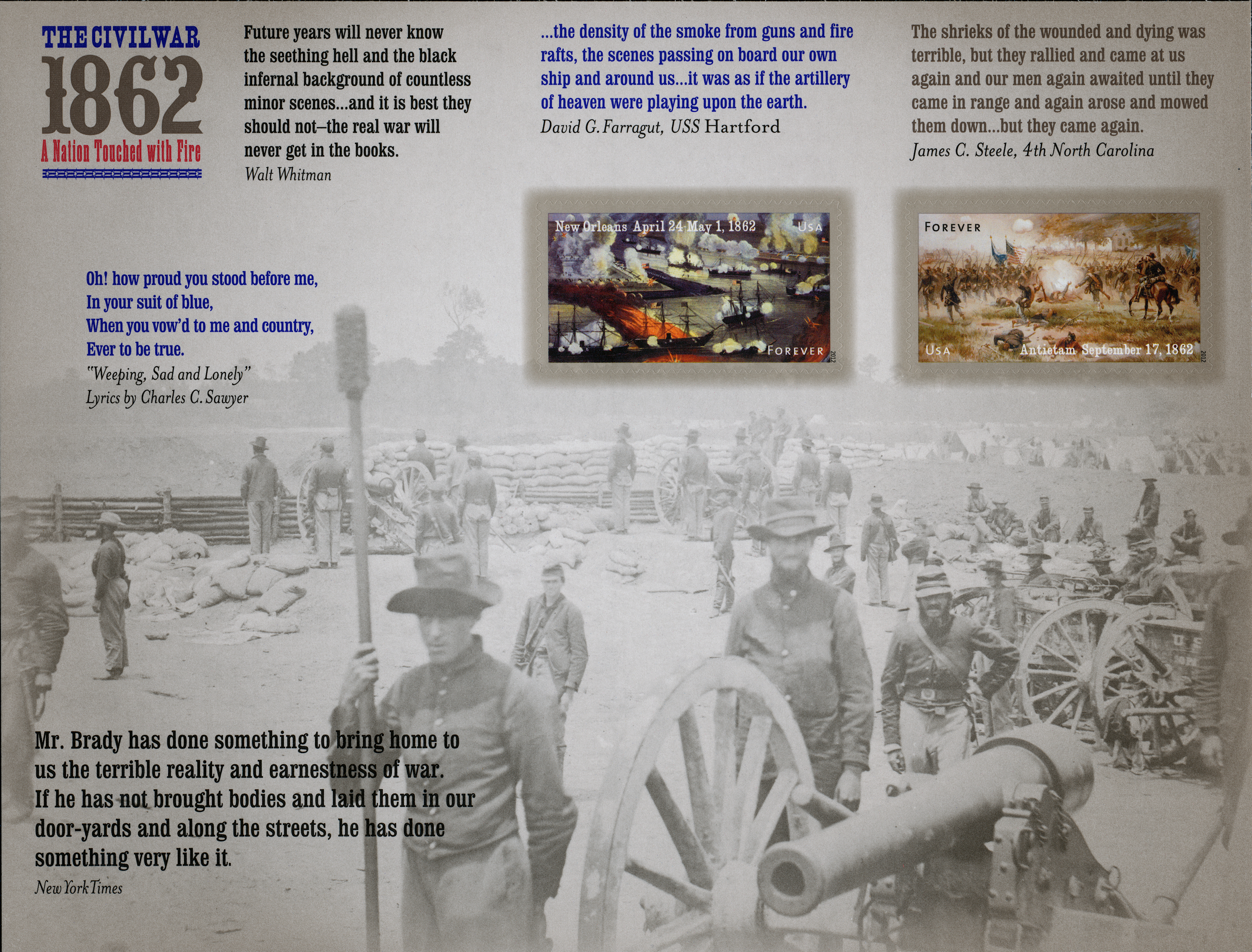 Modern U.S. Stamps: Scott 4664-4665; 4665a, Forever Civil War ...