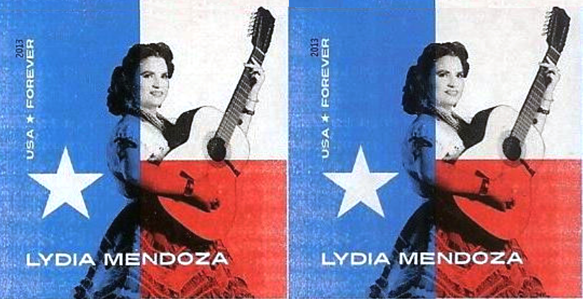 Modern Imperforate U.S. Stamps: Scott 4786a, Forever Lydia Mendoza