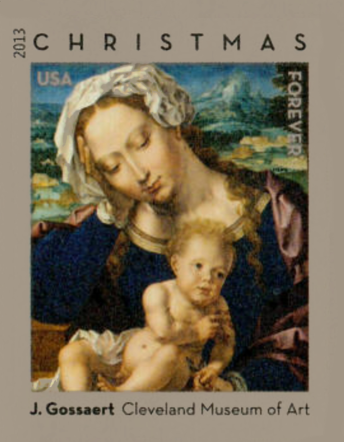 Modern Imperforate U.S. Stamps: Scott 4815a, Forever Madonna and Child ...