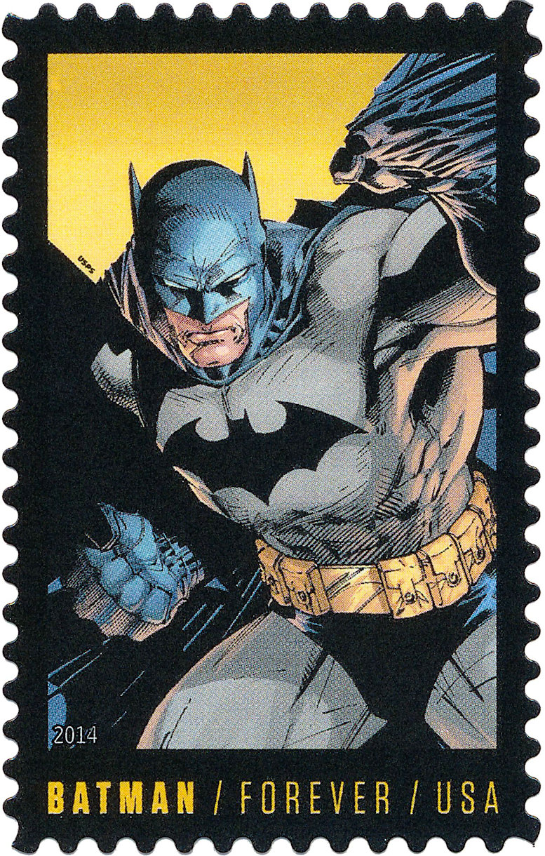 Modern U.S. Stamps: Scott 4928-4935; 4935a, Forever Batman and Bat Signals