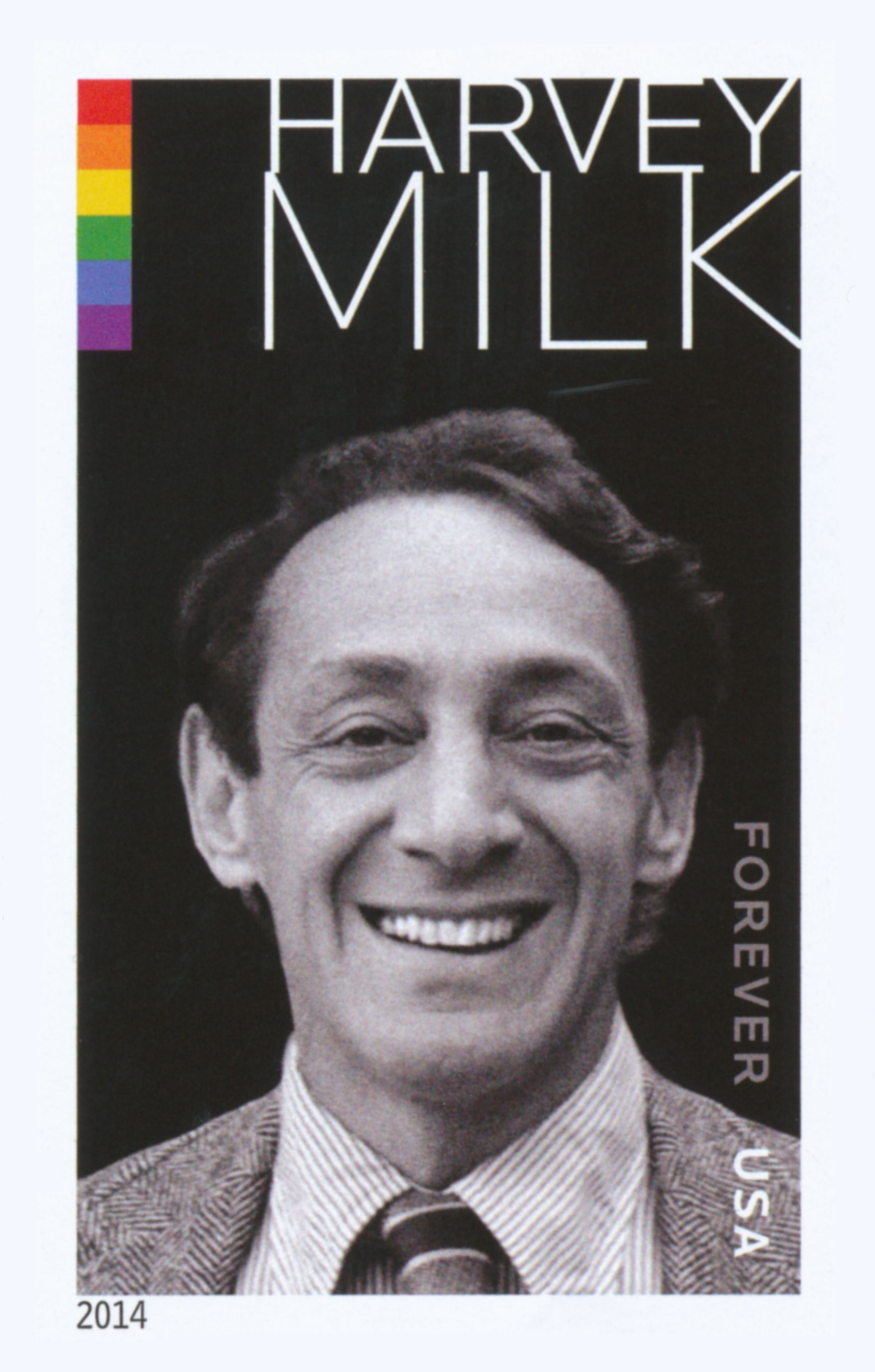 Modern Imperforate U.S. Stamps: Scott 4906a, Forever Harvey Milk