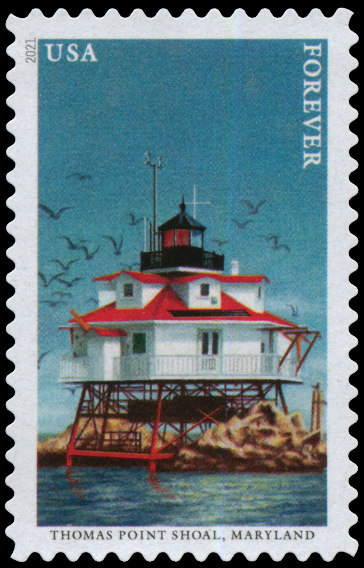 Modern U.S. Stamps: Scott 5621-5625; 5625b, Forever Mid-Atlantic ...