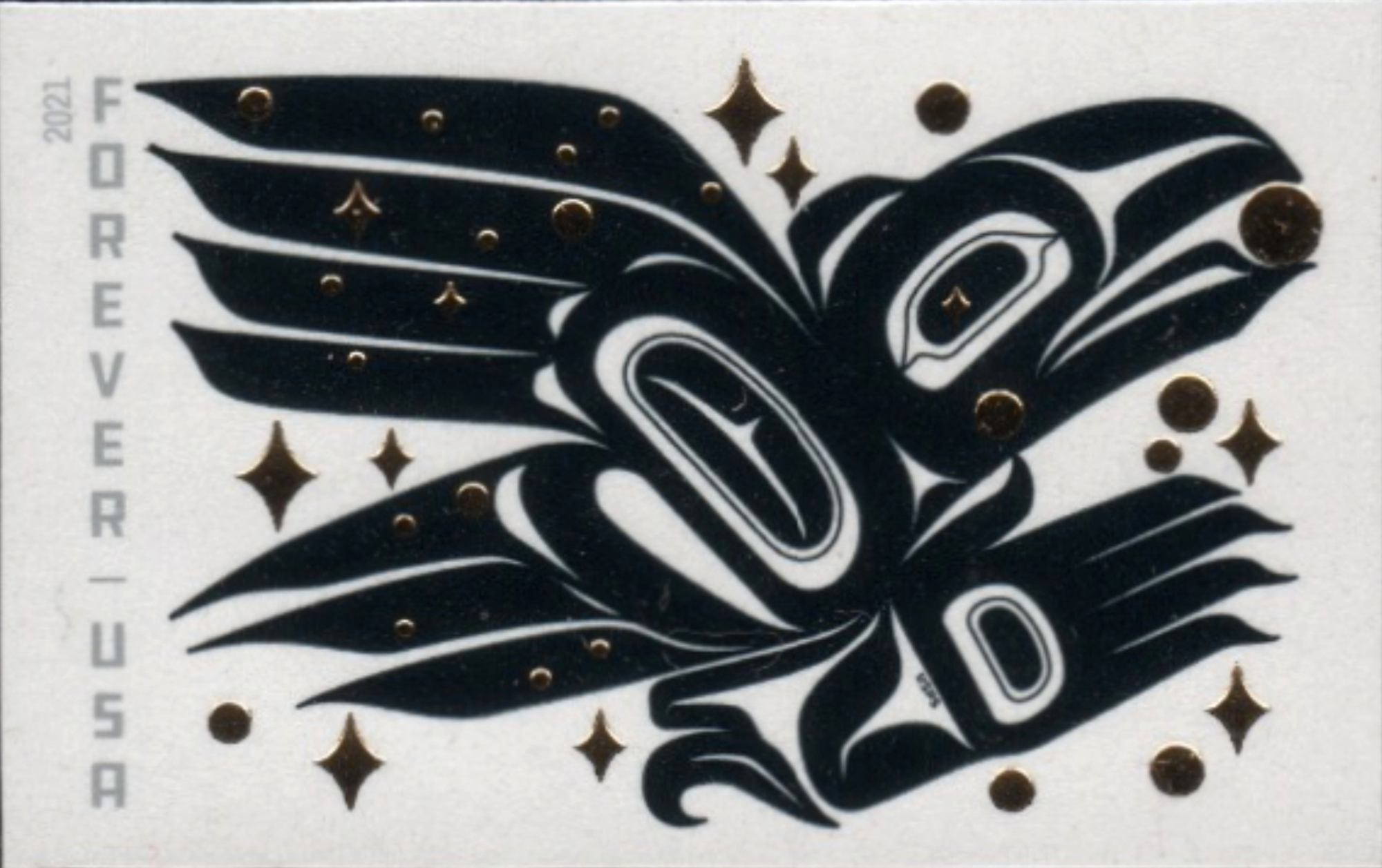 Modern Imperforate U.S. Stamps: Scott 5620a, Forever Raven Story