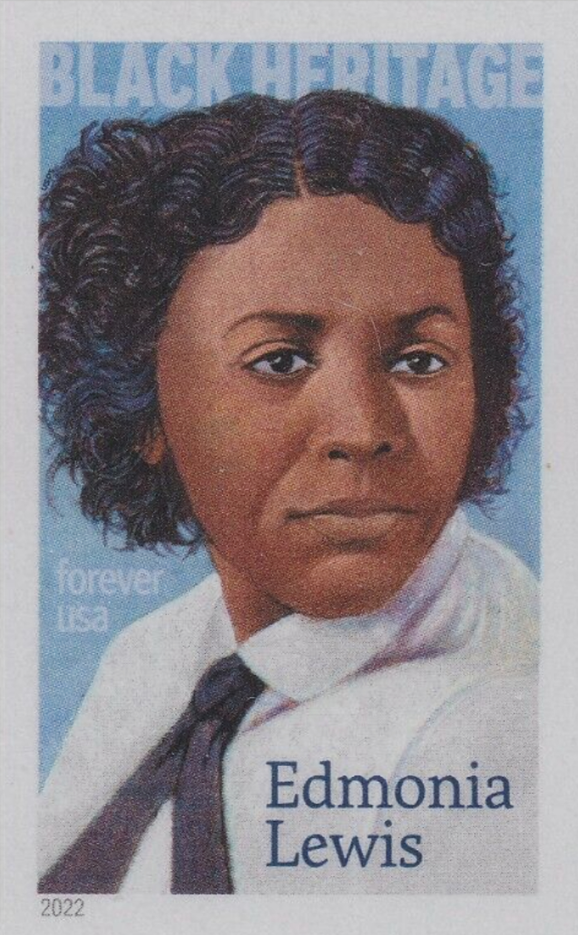 Modern Imperforate U.S. Stamps: Scott 5663a, Forever Edmonia Lewis